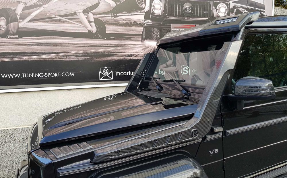 Карбон шнорхел за Mercedes G-class G350 G400 G500 G63 AMG гр. Велико ...