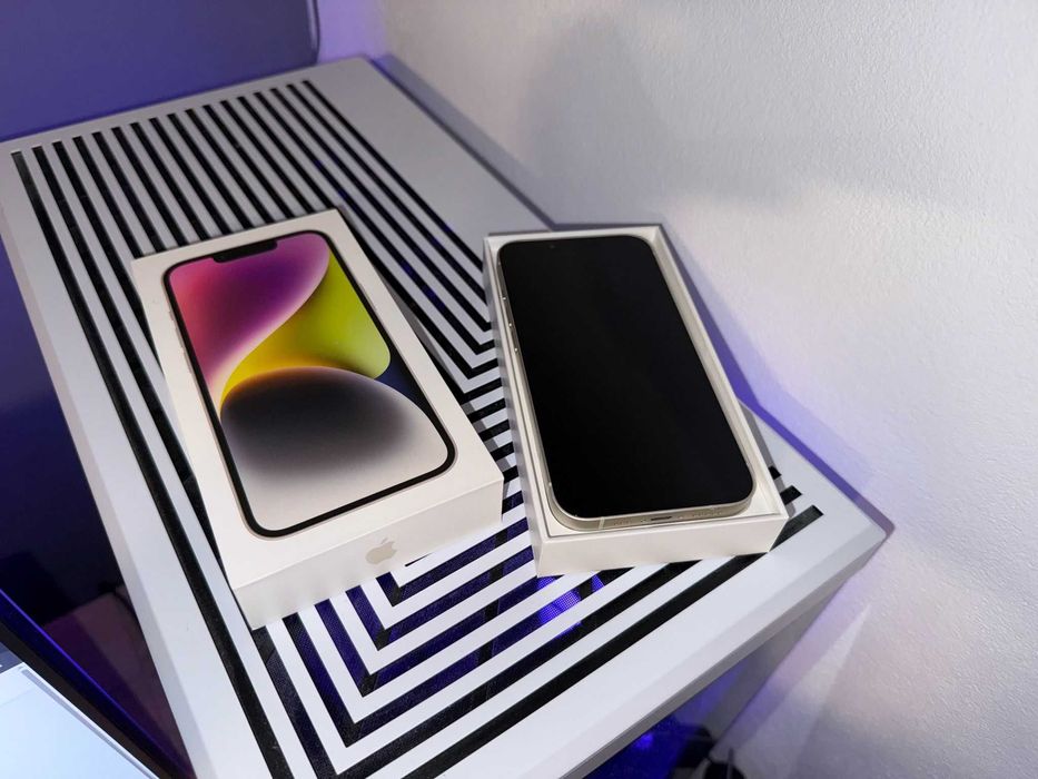 Iphone 14, 128 gb, Starlight-alb, factura, Neverlocked Giurgiu • OLX.ro