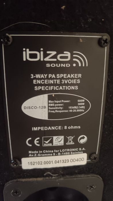 Vând boxe ibiza de 300w Lipova • OLX.ro