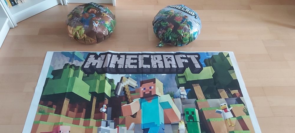 Panou poze Minecraft 120/80 cm+ decorațiuni cadou Ilfov Otopeni • OLX.ro