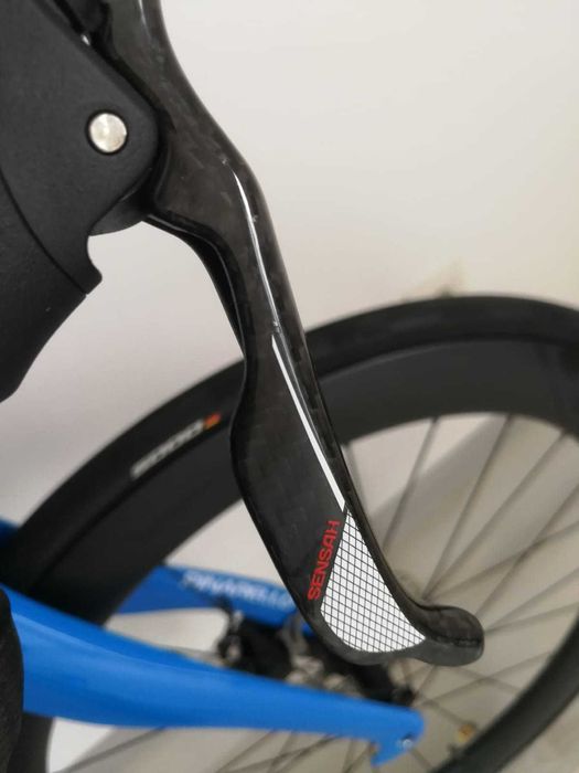 Bicicleta cursiera full carbon: cadru, ghidon, roti. Marime S. Noua ...