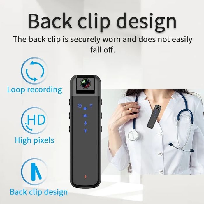 Нагрудная боди камера CS05, мини карманный камера 2mp FullHD, Bodycam ...