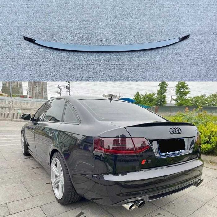 Eleron Portbagaj Lip Codita pentru Audi A6 C6, Negru Lucios, S6 Style Targoviste • OLX.ro