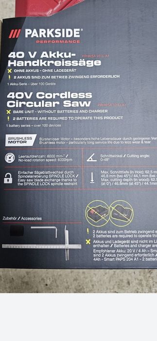 Circular parkside pe acumulator 40V nou Bacau • OLX.ro