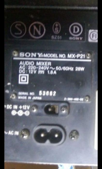 Mixer Sony MX-P21/Audio Mixer/8 canale/3 Band Equalizer/Vintage/Japan Constanta • OLX.ro