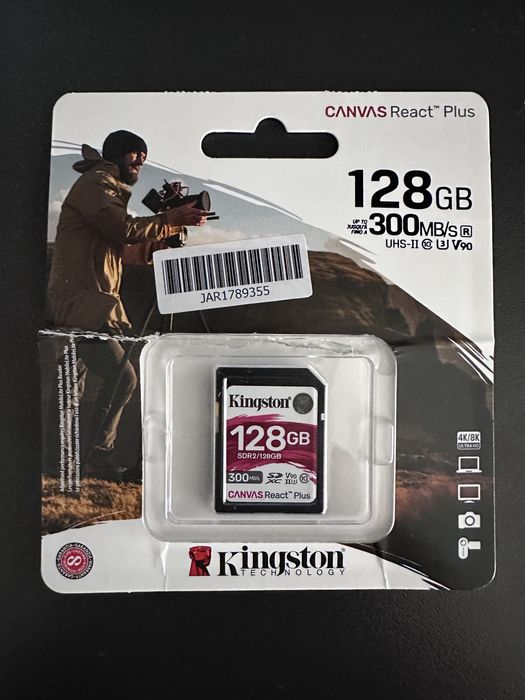Карта памет 128GB SDXC, Kingston Canvas React Plus SDR2/128GB гр. Бургас Лазур • OLX.bg