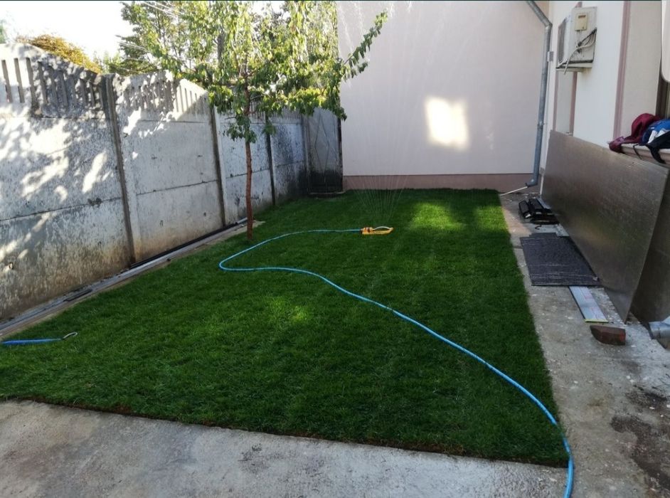 Gazon rulou sport/ tuia smaragd/ piatra alba decorativă Popesti ...