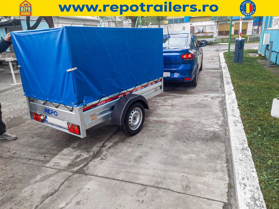 Remorca auto 750 kg prelata REPO ,auto,rar inclus Curtea de Arges • OLX.ro