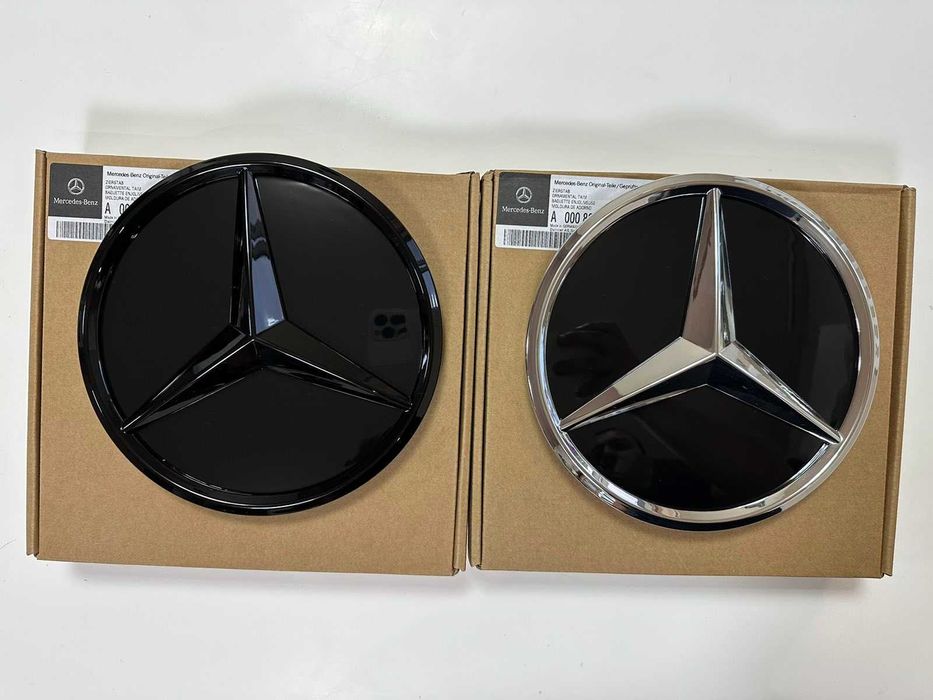 Оригинална чисто нова емблема мерцедес . 185 мм /18.5 см. Дистроник гр ...