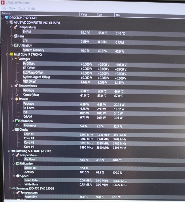 Laptop Gaming Asus Rog Strix GL553ve/ 16gb RAM/ 2 SSD's Constanta • OLX.ro