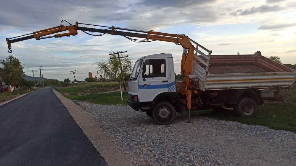 Iveco 79 140 basculabila pe 3 parti cu macara Arad • OLX.ro