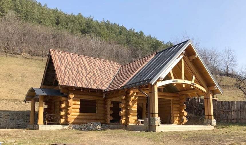 Case cabane din busteni lemn rotund necalibrat Sfantu Gheorghe • OLX.ro