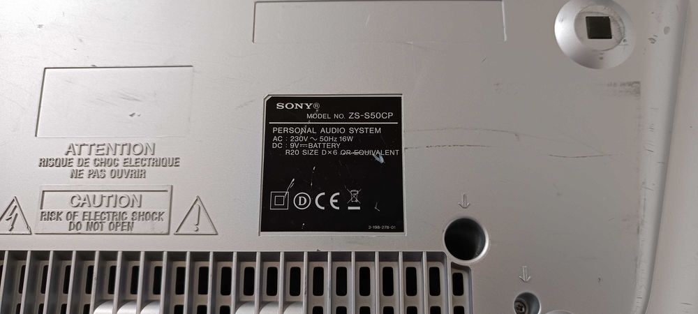 Radio cd MP3 Sony ZS S50CP Portabil intrare auxiliara Buzau • OLX.ro