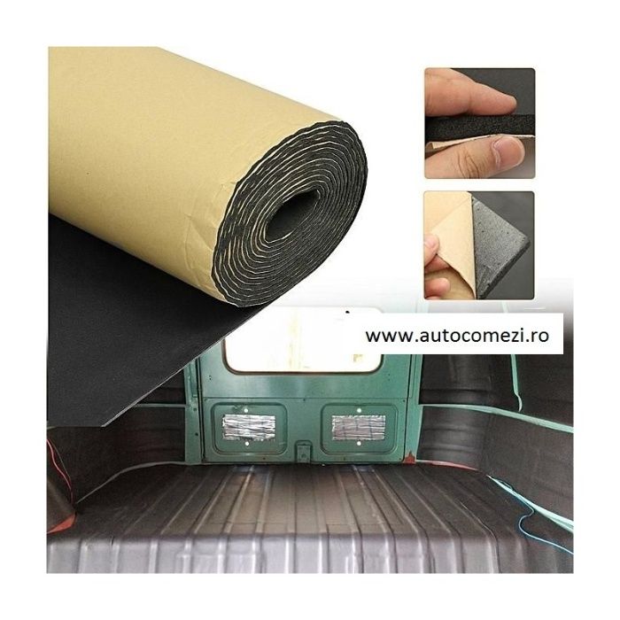 Insonorizant/antifon auto buretat cu adeziv , rola 10 metri,grosime 6m ...