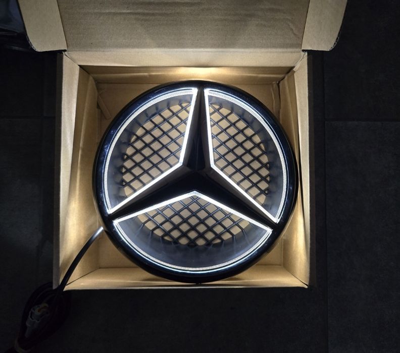 Emblema Logo Mercedes Luminata Luminoasa LED alb GLC GLE GLS Bucuresti ...