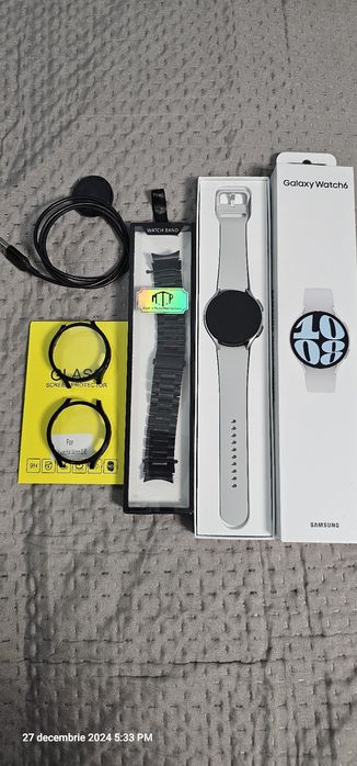 Samsung Galaxy Watch 6, 44mm, LTE, Silver Bucuresti Sectorul 1 • OLX.ro
