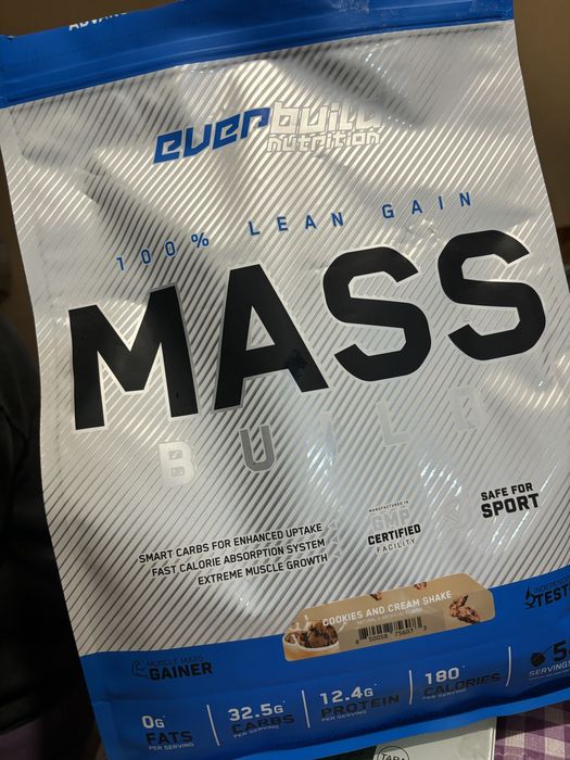 Everbuild Lean Mass Gainer 2.7kg гр. София Требич • OLX.bg