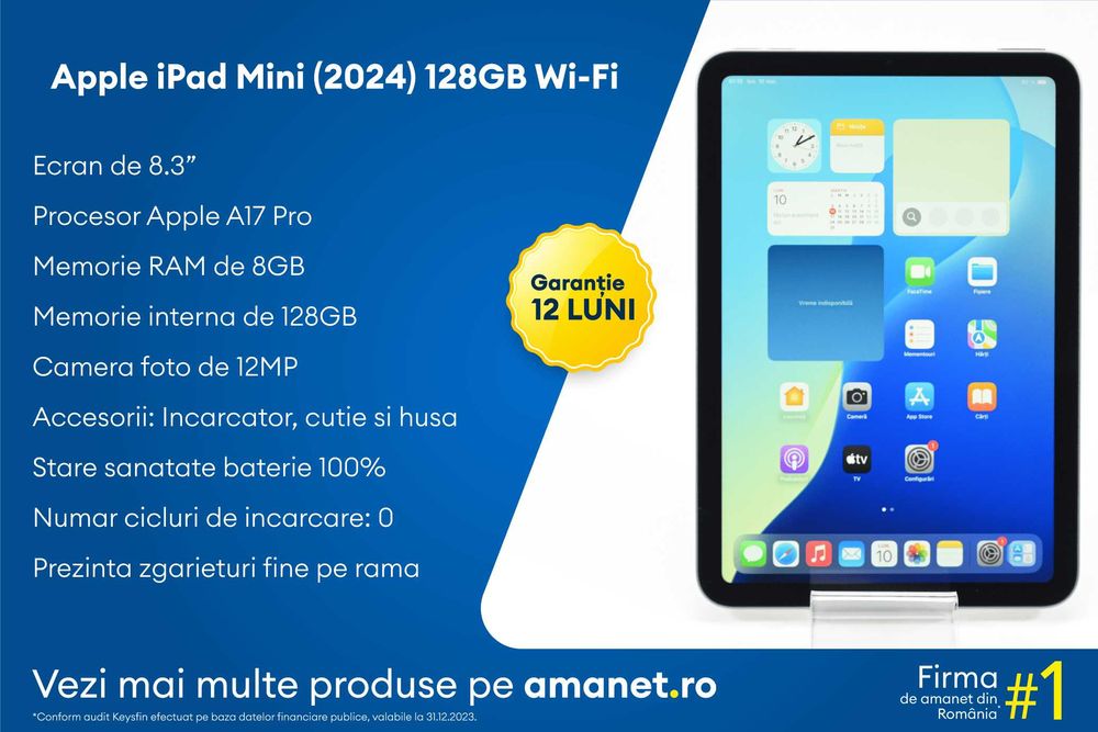 Tableta Apple iPad Mini (2024) 128GB Wi-Fi - BSGmag Baia Mare • OLX.ro