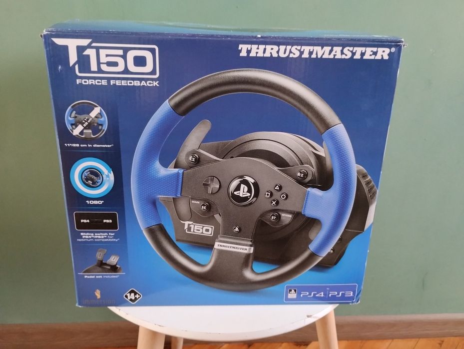 Волан с педали Thrustmaster T150 Force Feedback за PS4/PS3 с. Желява ...