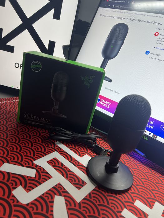 Microfon pentru computer, Razer, Seiren Mini Negru Fetesti-Gara • OLX.ro