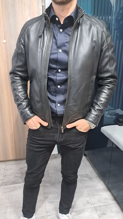 Geaca de piele Massimo Dutti Tulcea • OLX.ro