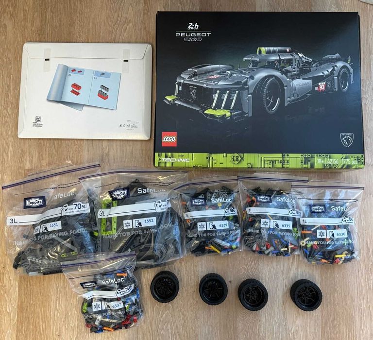 LEGO Technic PEUGEOT 9X8 24H Le Mans Hybrid Hypercar 1775 части гр ...
