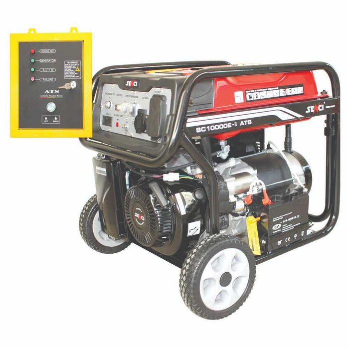 Generator monofazat SENCI SC-10000E-ATS, 8.5 kW, 230V, AVR, benzina ...