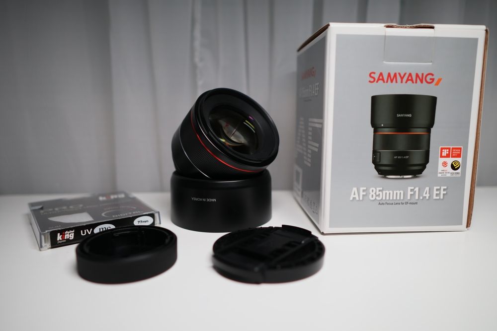 Obiectiv Samyang 85mm F1.4 cu autofocus, montura Canon EF, la cutie ...
