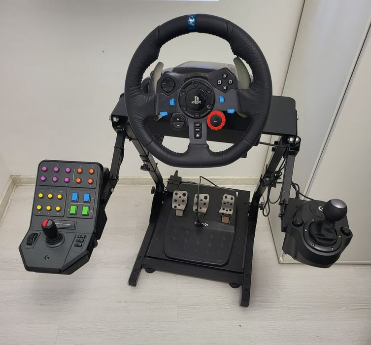 Logitech G29 + Side Panel Saitek + Schimbator G29 + Suport Volan Giroc ...