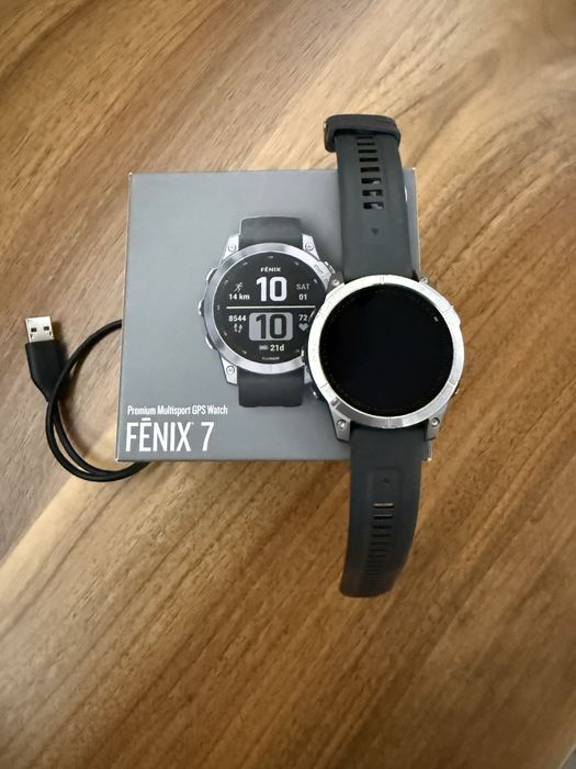 Ceas Smartwatch Garmin Fenix 7, 47 mm, Silver/Graphit Cluj-Napoca • OLX.ro