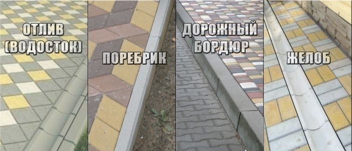 Брусчатки, тротуарные плитки, поребрики, плитки для ступеней лестницы ...