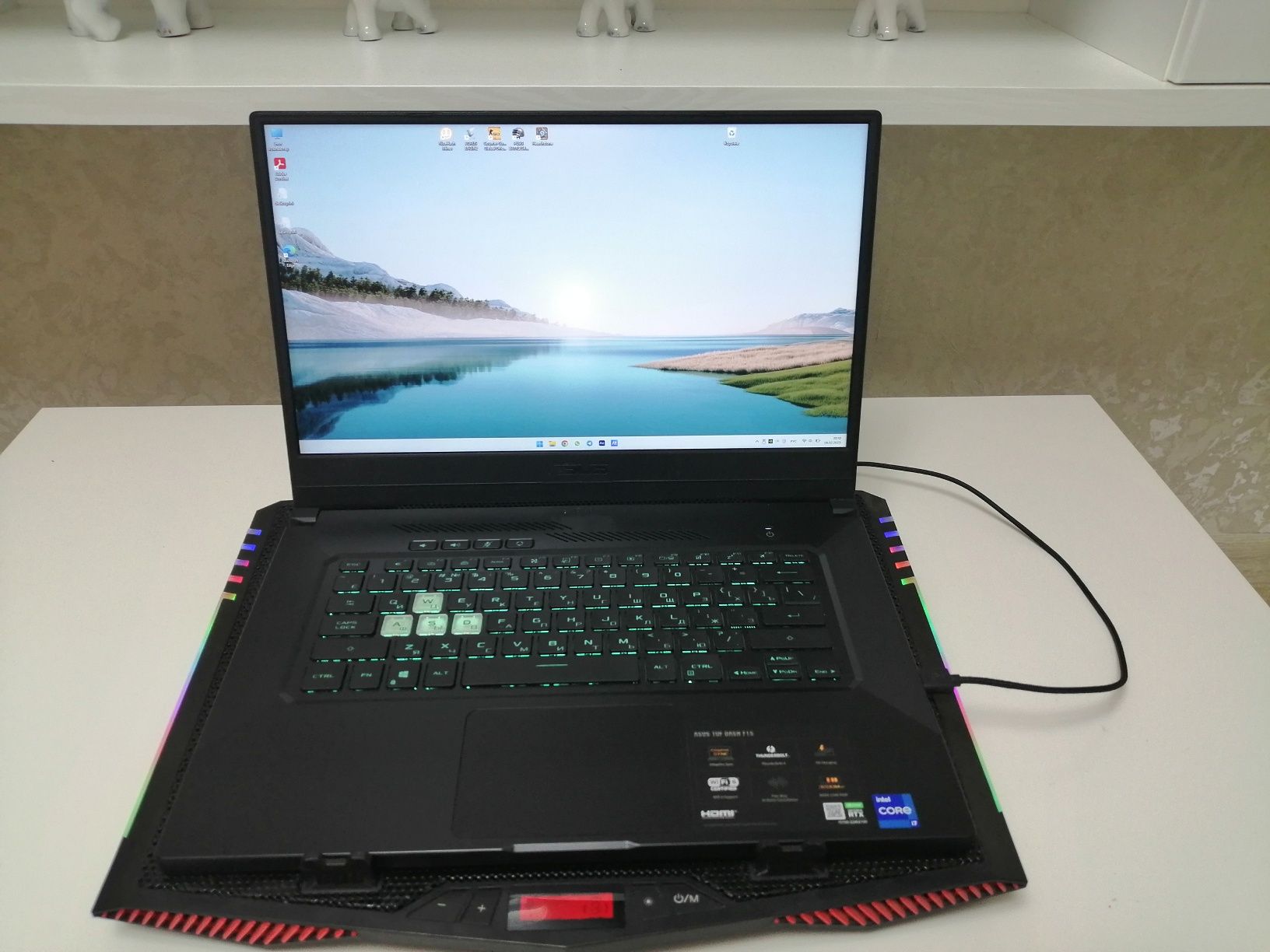 Игровой ноутбук dash f15 fx516pr RTX 3070 + охлаждающая подставка: 520 ...