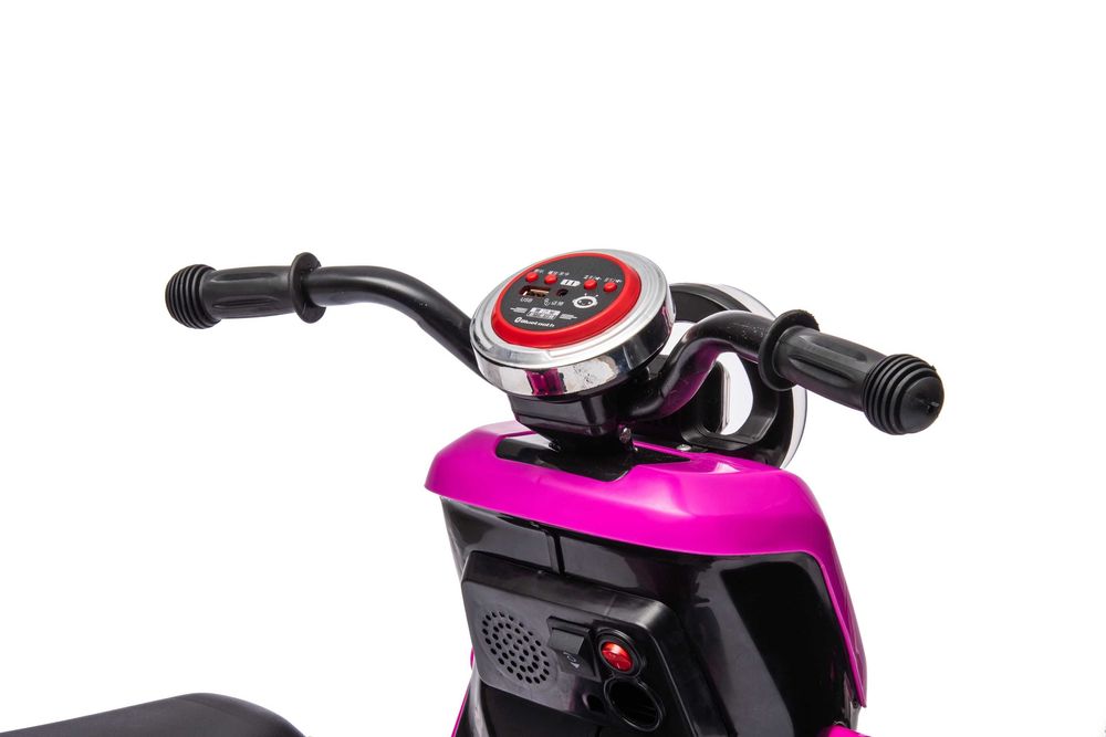 Scuter electric cu remorca, telecomanda Kinderauto BJBTK3 2x 35W Rose ...