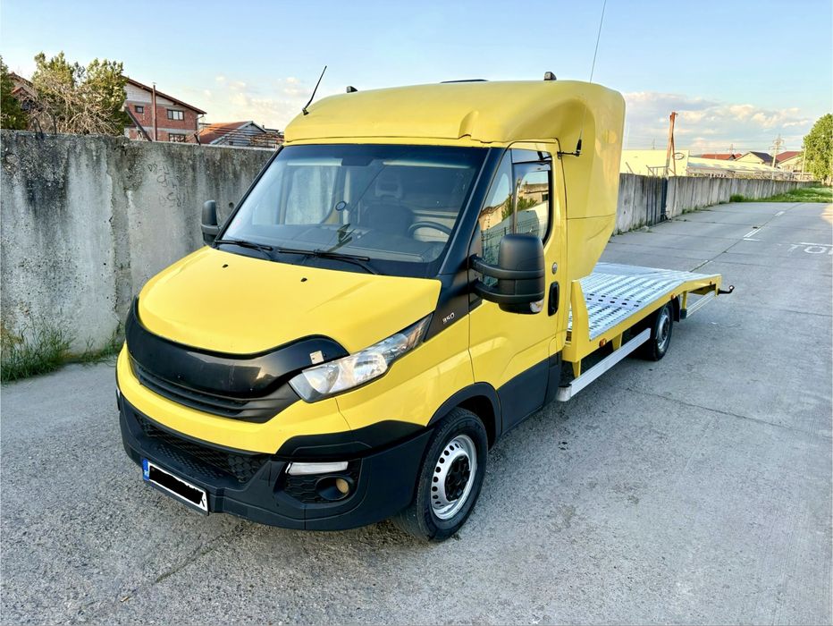 Iveco Daily Auto Platforma 3.0 180CP Euro 6 , an.2018 , Tranaport auto ...