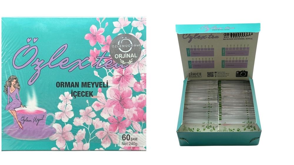 Ceai de slabit detox Ozlex Tea turcesc 60 buc x 4 g Original Holograma ...