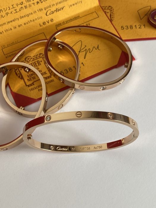 Brățară Cartier LOVE 17 Rose Gold 23K Slim Diamond Bucuresti Sectorul 3 ...