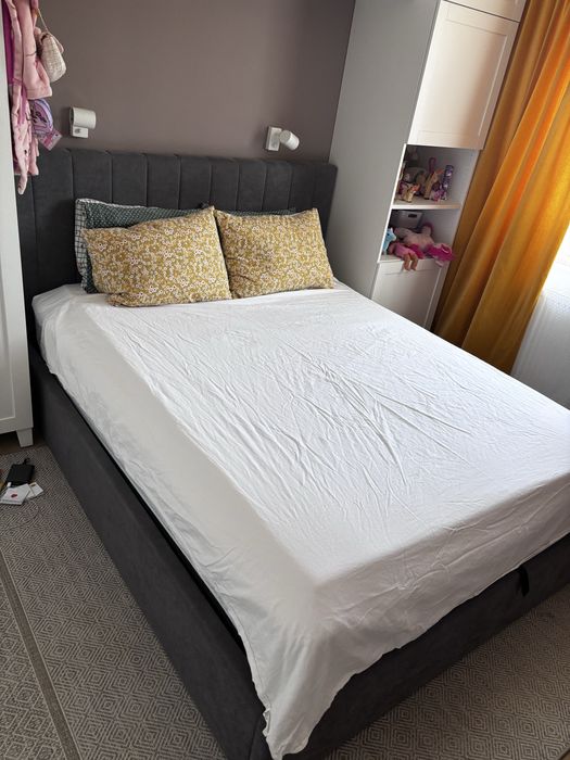 Pat JYSK 160x200 Ca nou + saltea IKEA Bucuresti Sectorul 6 • OLX.ro