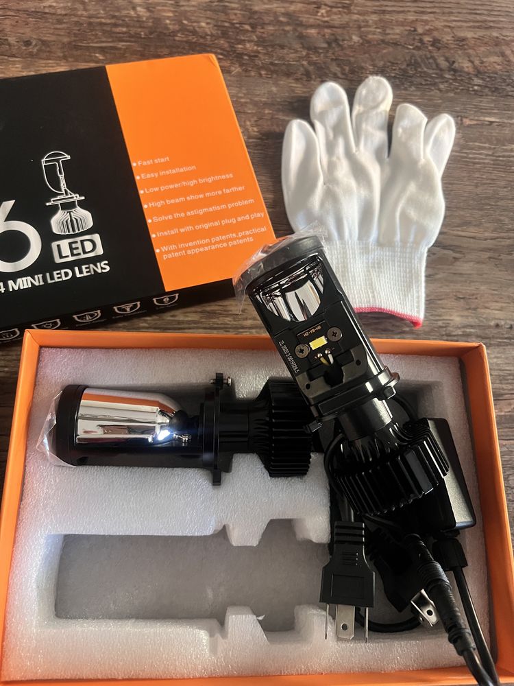 H4 led projector ,лед крушки с лупи гр. Пловдив Каменица 1 • OLX.bg