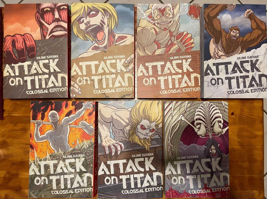 Манга Attack on titan colossal edition с. Бисерци • OLX.bg