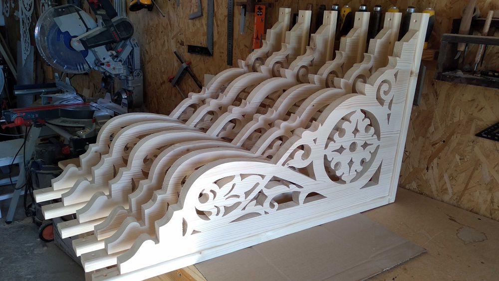 Ornament coltar pt. terasa foisor filigorie, la imbinare stalp grinda ...