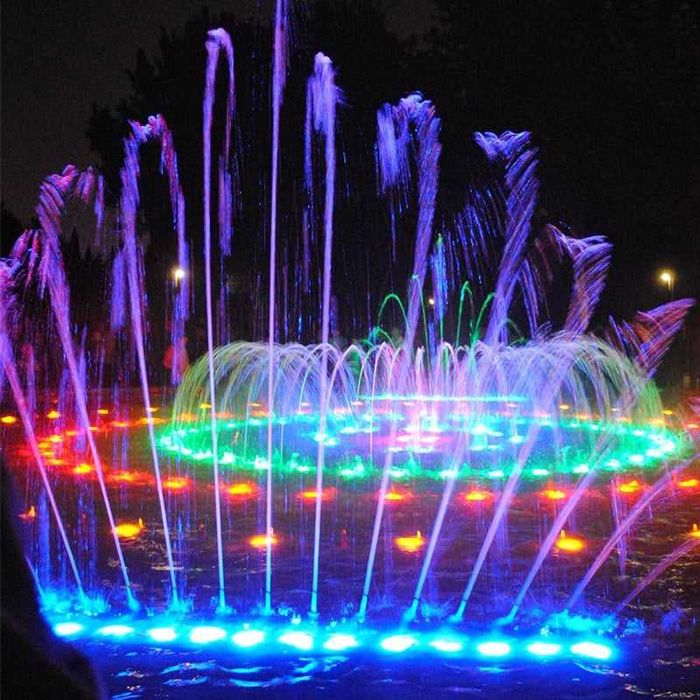 Proiector led subacvatic exterior gradina piscina multicolor 12V 10W ...