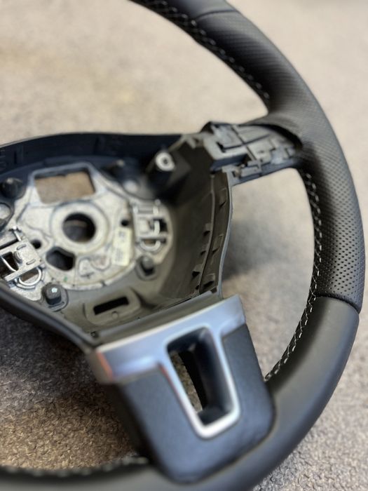 Volan piele Nappa VW Passat B7 Golf 6 Touran Jetta Tiguan 2010-2016 ...