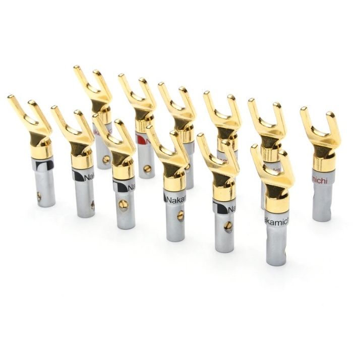 Conectori boxe amplificator ( mufa, mufe ) Nakamichi tip Y furca spade ...
