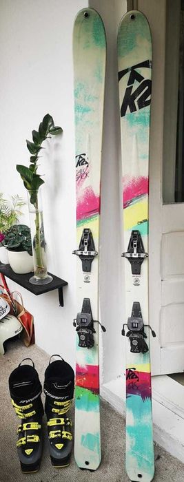 Vand Set schi (ski) tura K2, 170cm, legaturi dynafit , piei si clapari ...