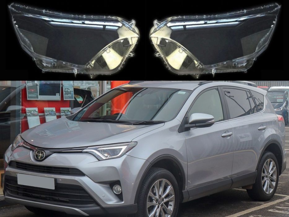 Комплект Стъкла за фарове на Toyota RAV4 XA40 Facelift / Тойота РАВ4 гр ...
