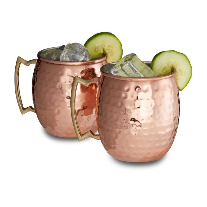 Set 2 cani Moscow Mule din inox si placate cu cupru 500ml Floresti • OLX.ro