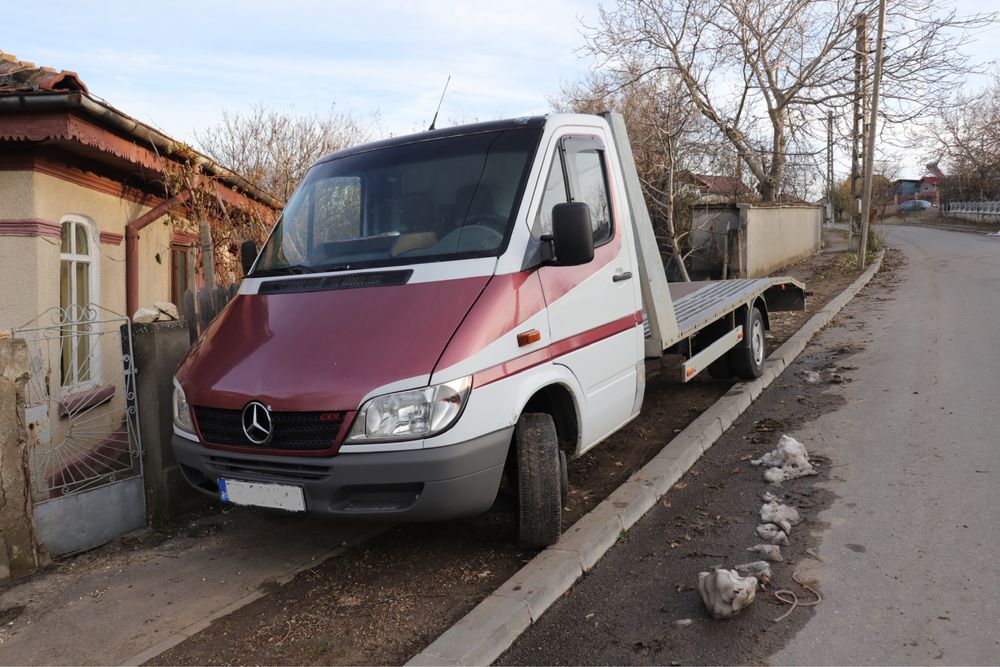 Mercedes Sprinter 416 3.5 T platforma auto Almalau • OLX.ro