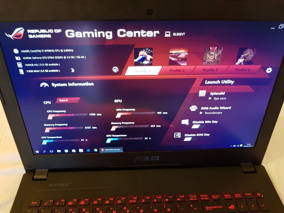 Asus Rog Strix GL 502 vt Medgidia • OLX.ro