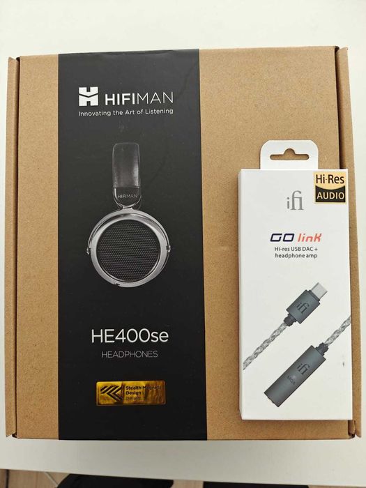 Casti Audiofil HI-FI HIFIMAN HE400se+DAC iFI+Husa transport HIFIMAN ...