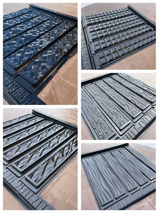 Matrite forme gard stalpi panouri 3D piatra decorativa cruci pavaj ...